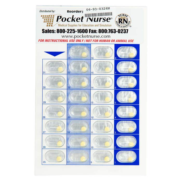 Demo Dose Long Term Synthrod 100 mg Medication Pack -For Training Use ...