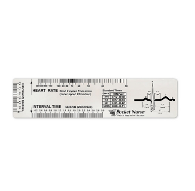 EKG Ruler - Clear- For Training Use Only – MediTac Kits